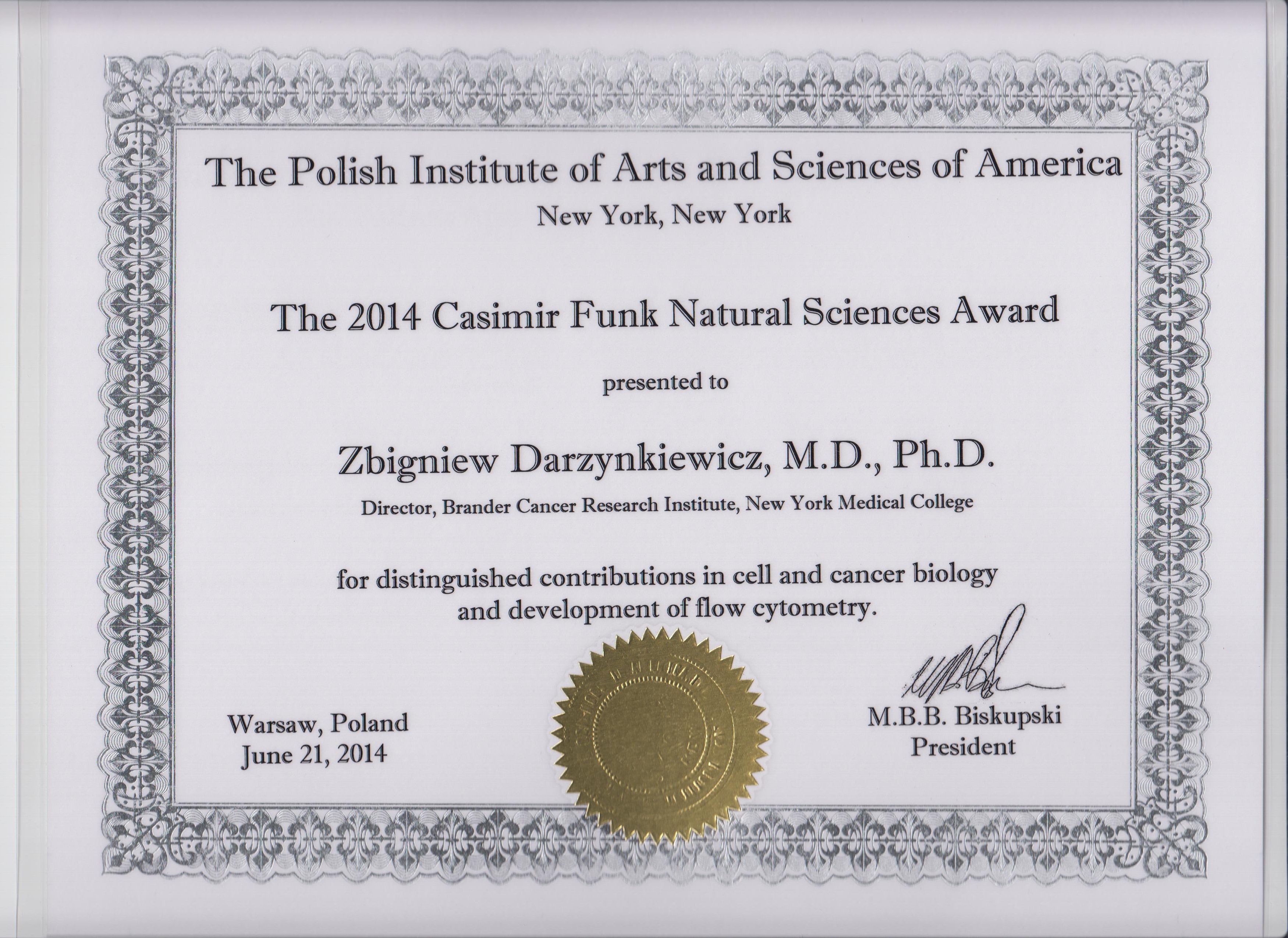 Zbigniew Darzynkiewicz Home Page